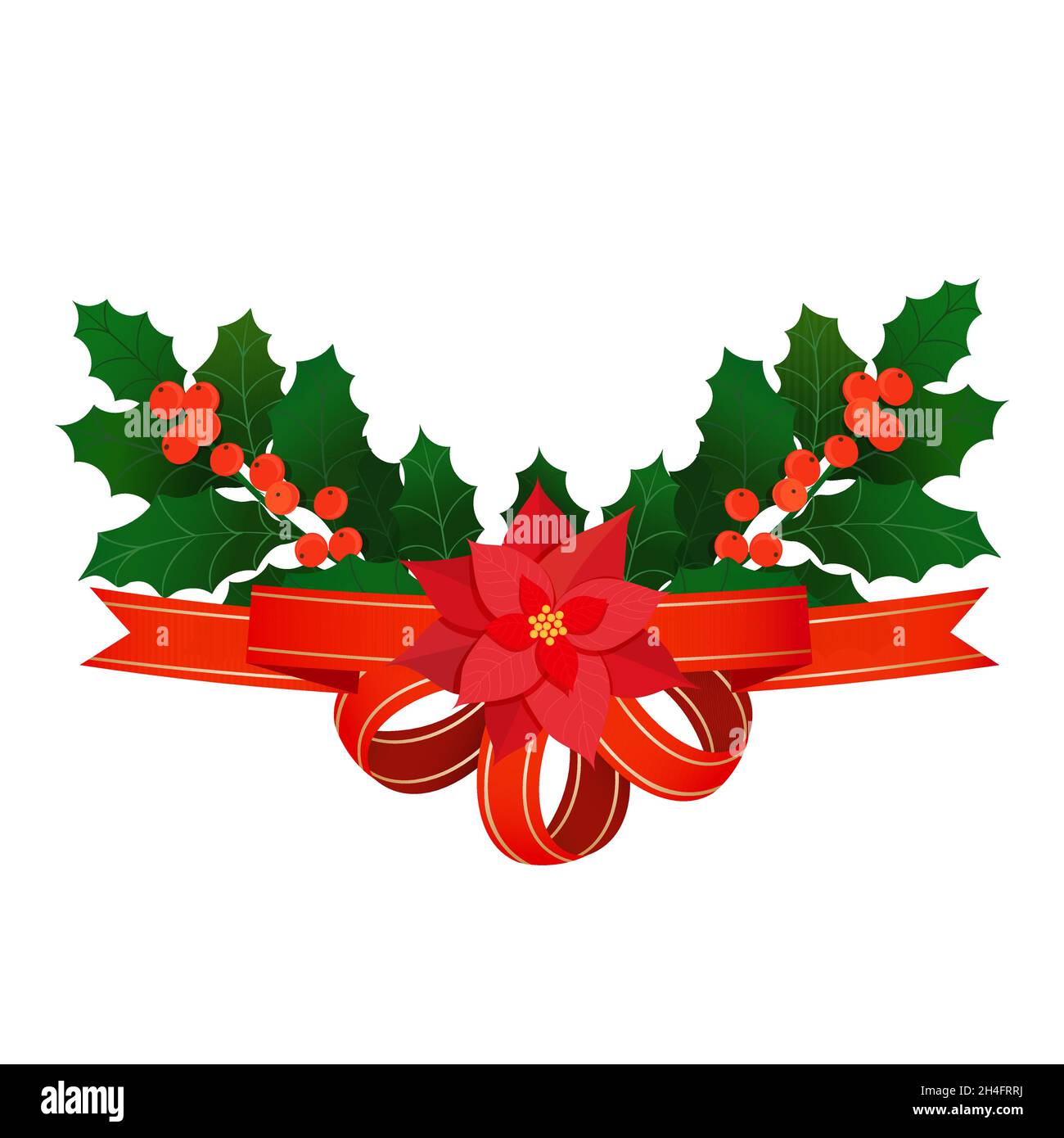 Holly vector vectors hi-res stock photography and images - Alamy