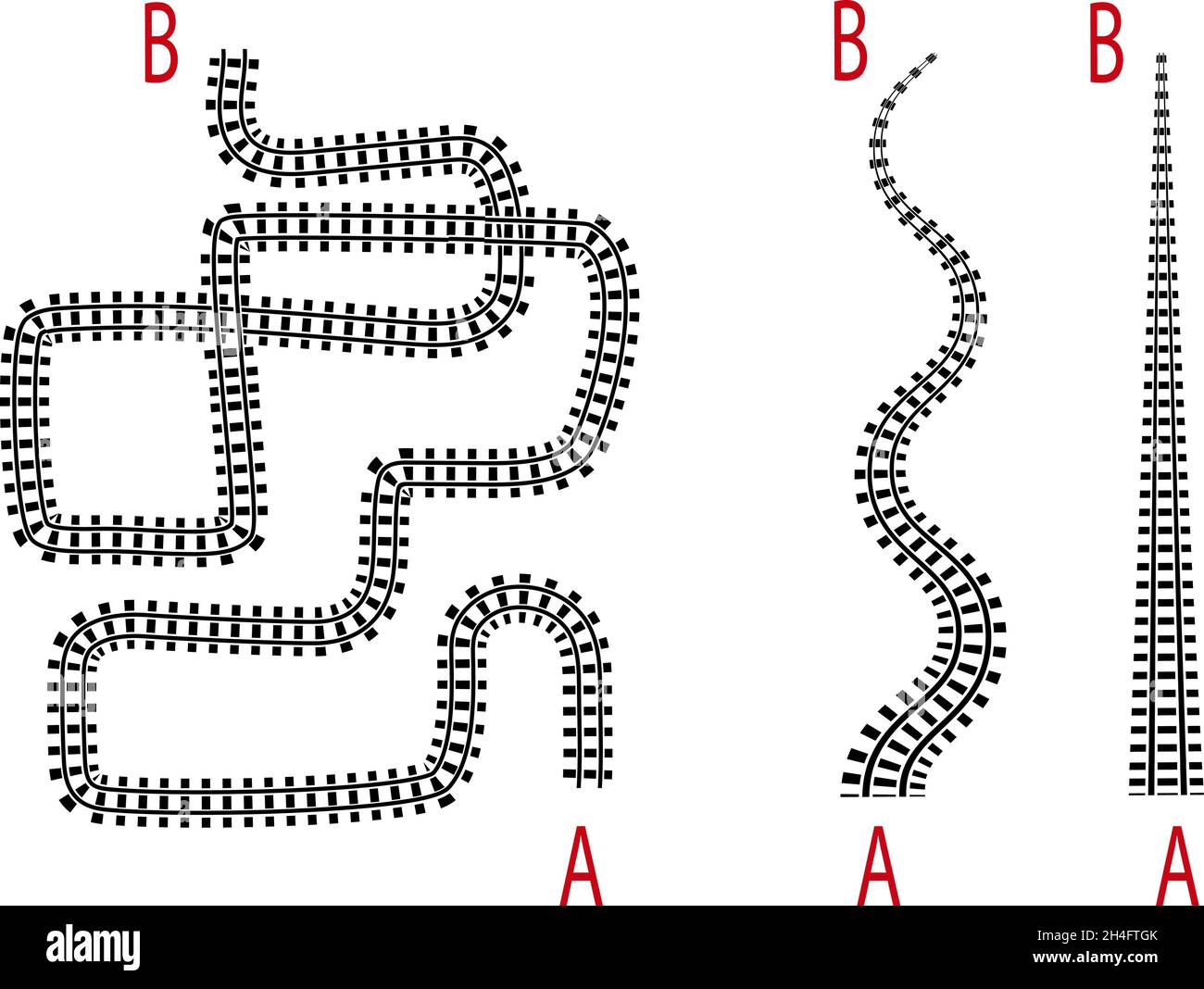The concept of simplifying a confusion or road in psychotherapy Stock ...