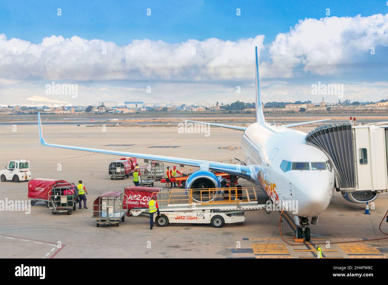 Jet2 Airbus 320 321 on ramp in Palma airport Stock Photo - Alamy