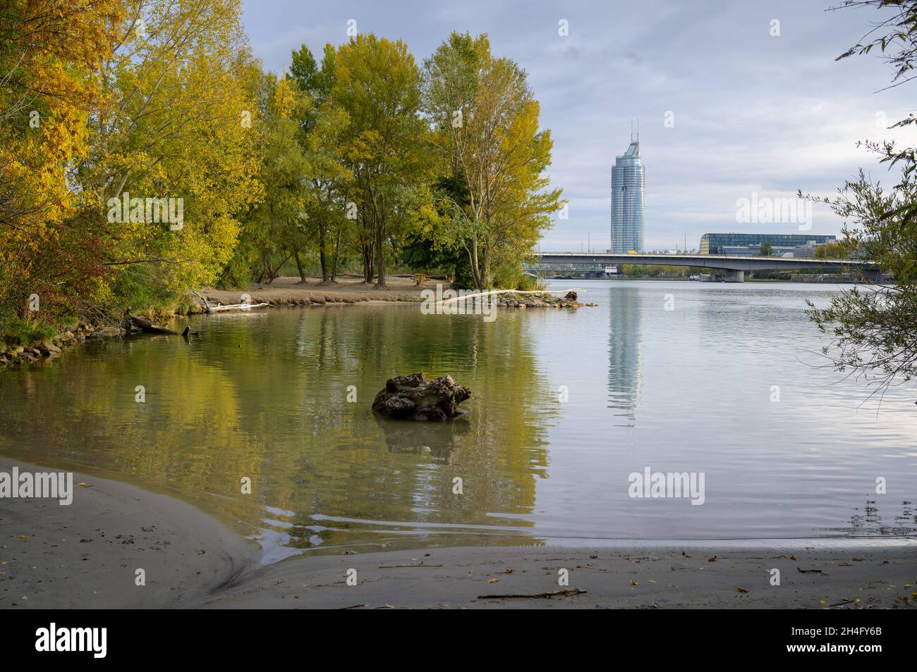Vienna danube island beach hi-res stock photography and images - Alamy