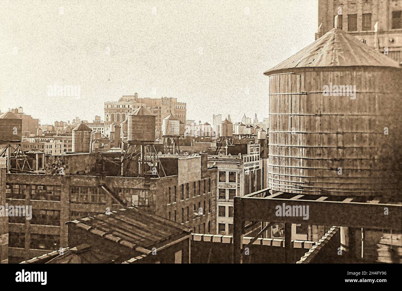 Old cityscape with industrial buildings Stock Photo - Alamy