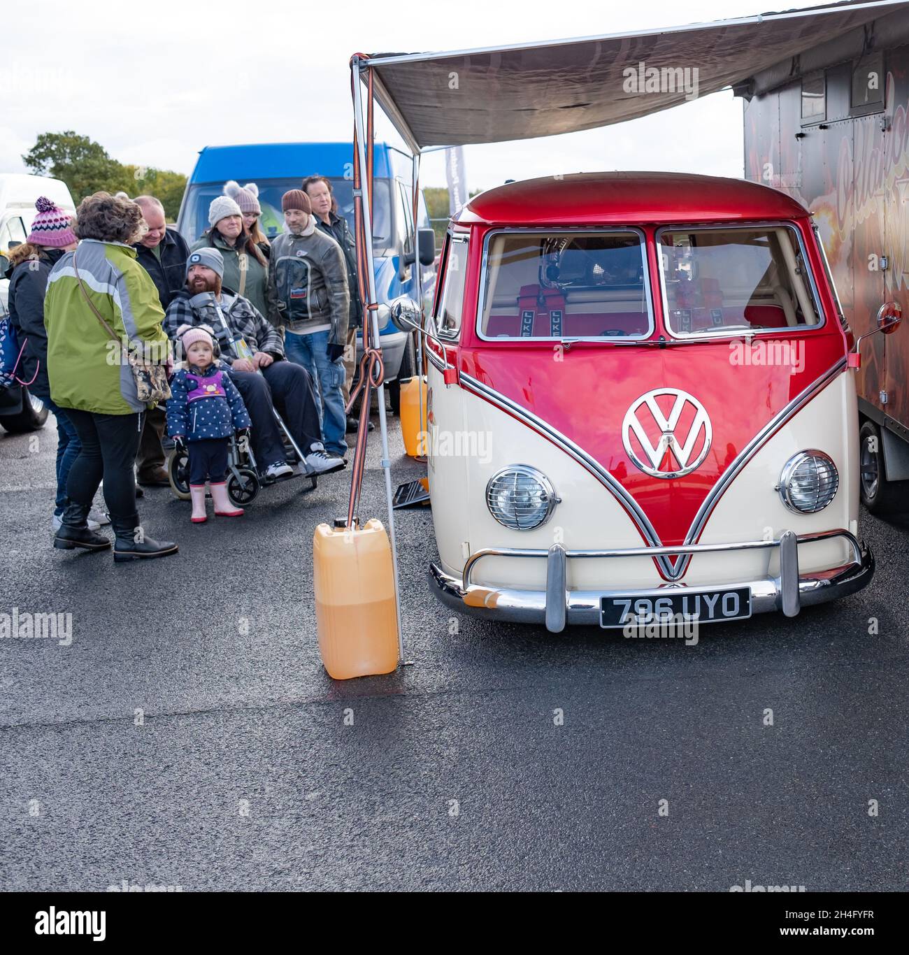 Oklahoma Willy jet engine VW drag racing van on public display in the ...