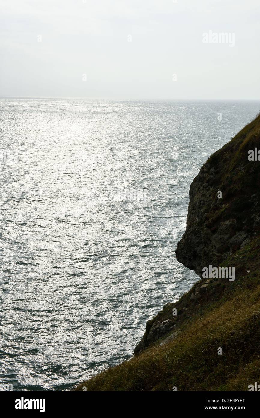Jurassic Coast near Anvil Point on the South West Coast Path Durlston ...