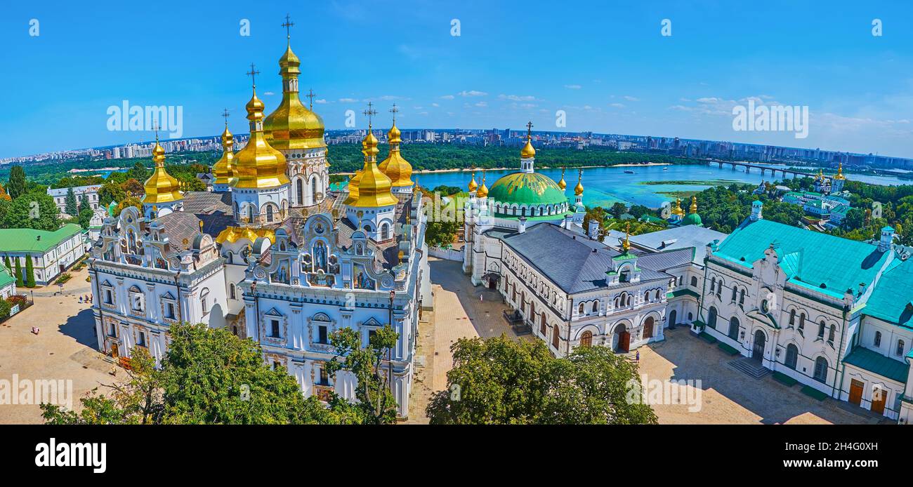 Panorama with Nativity of Blessed Virgin Mary Church, Refectory of Kyiv ...