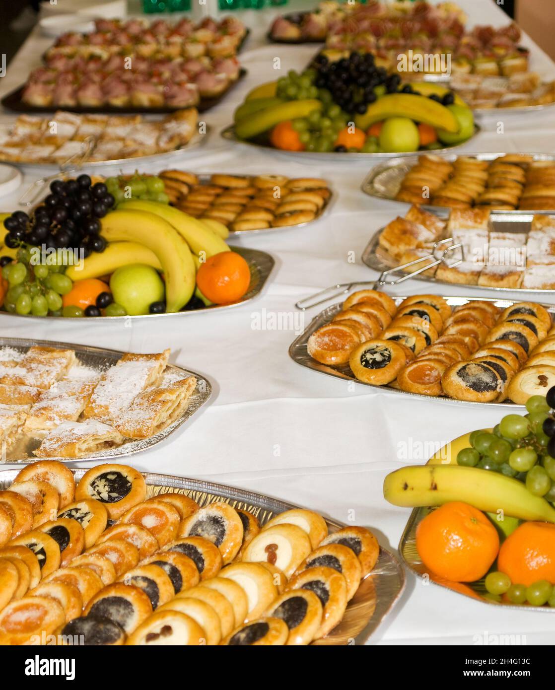 Sweets and fruits for party Stock Photo - Alamy