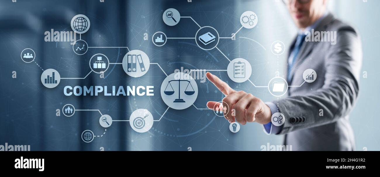 Compliance Regulation Business Technology Concept. Risk control and ...
