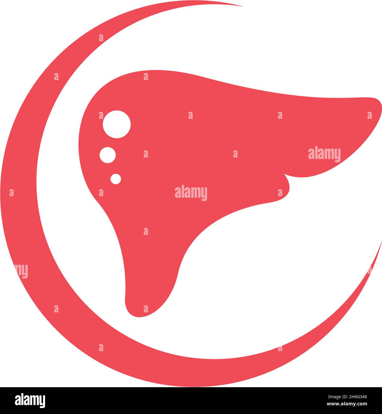 Human liver icon logo design template vector Stock Vector Image & Art ...