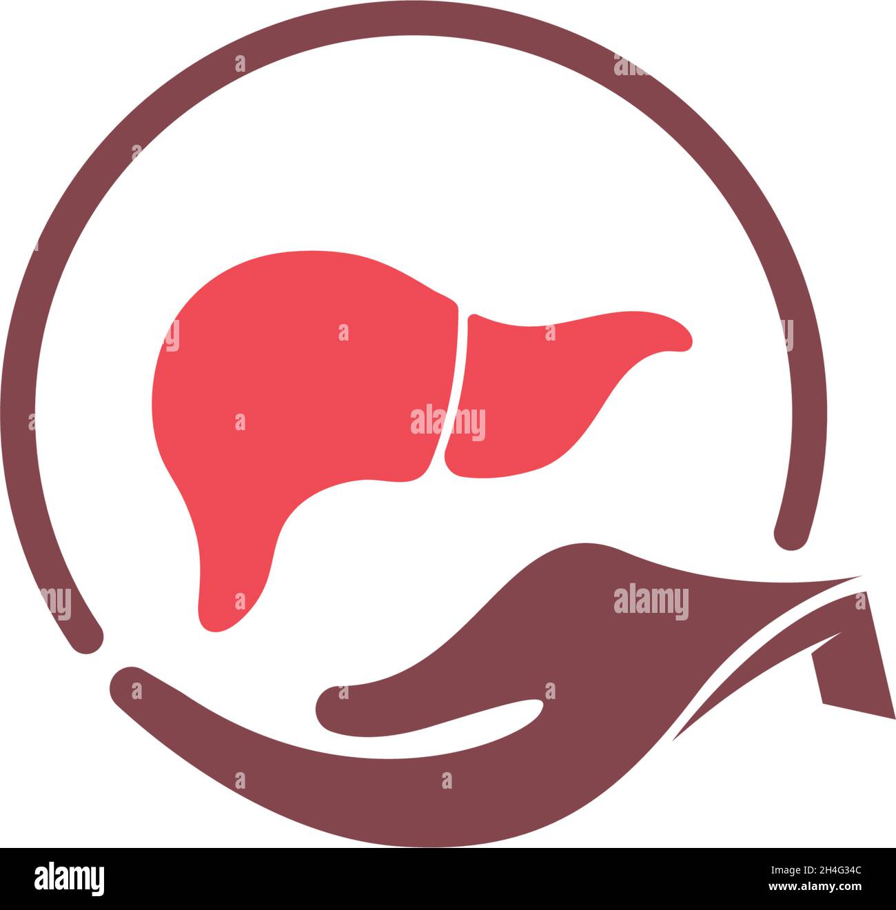 Human liver icon logo design template vector Stock Vector Image & Art ...