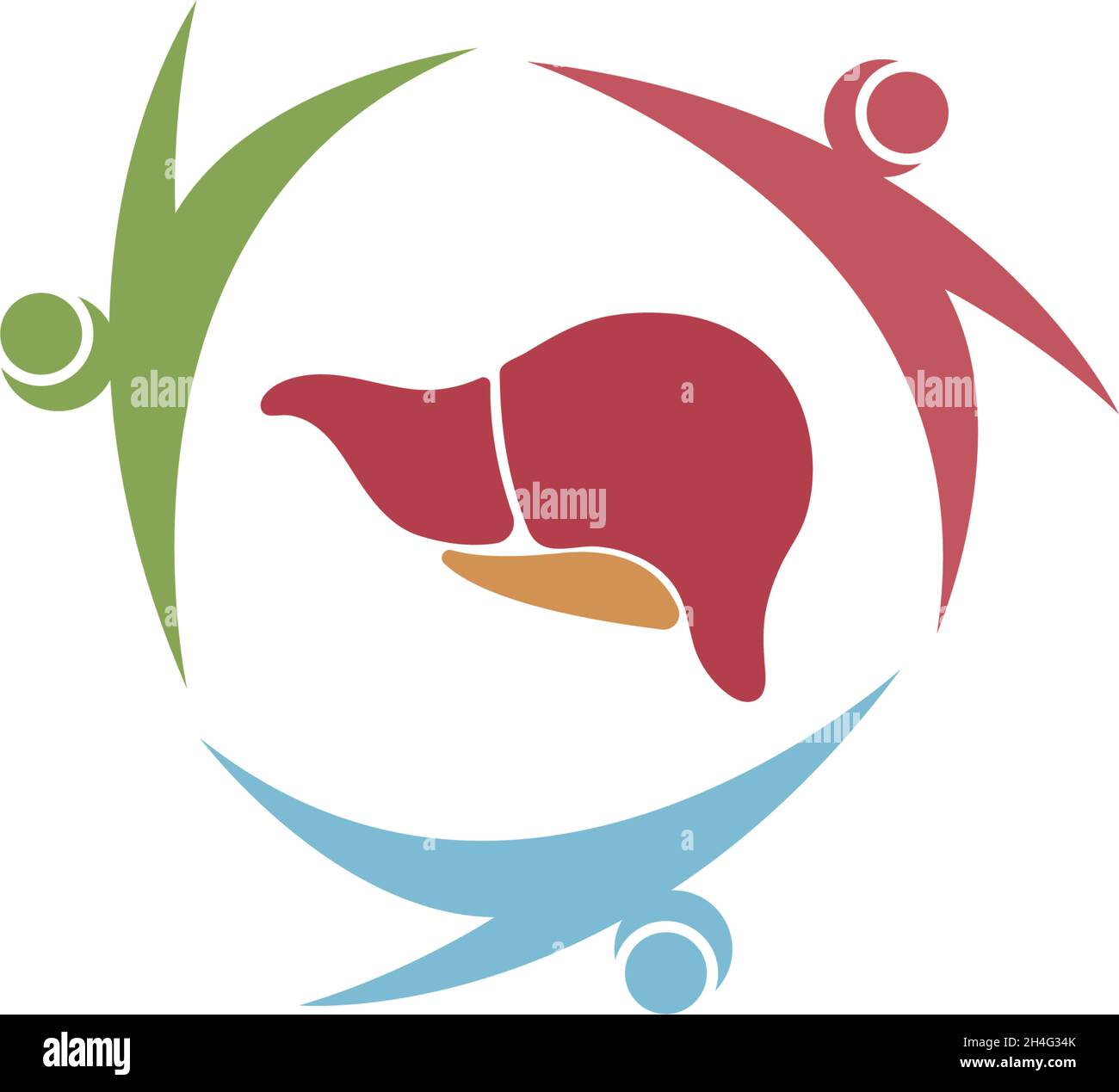Human liver icon logo design template vector Stock Vector Image & Art ...