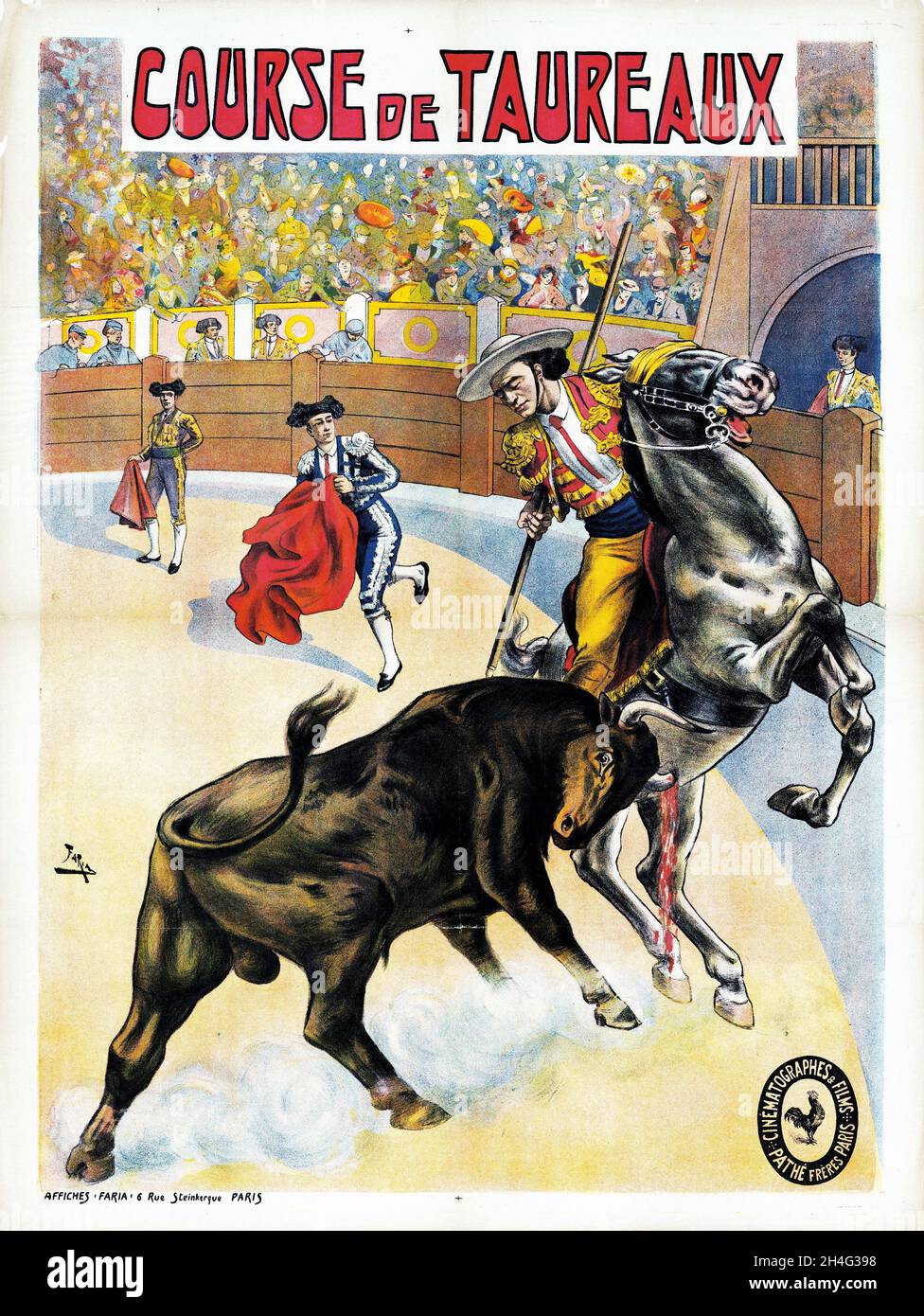 Course de taureaux - Cândido de Faria - 1907. French silent film ...