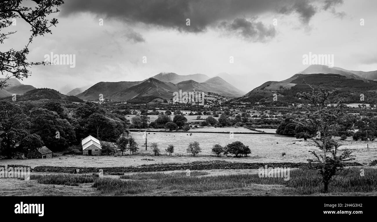 Whinlatter Forest, viewed from Applethwaite and Millbeck, Keswick, Lake ...