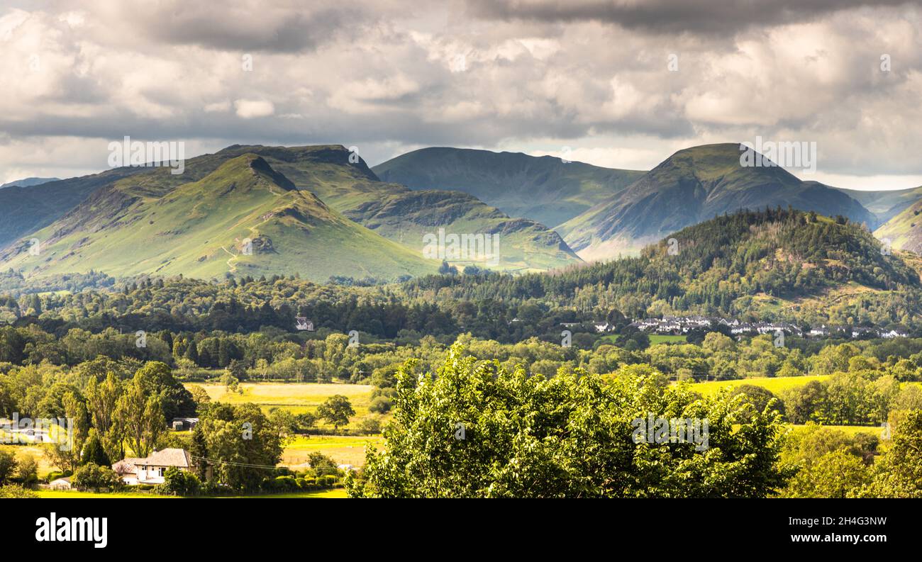 Whinlatter Forest, viewed from Applethwaite and Millbeck, Keswick, Lake ...