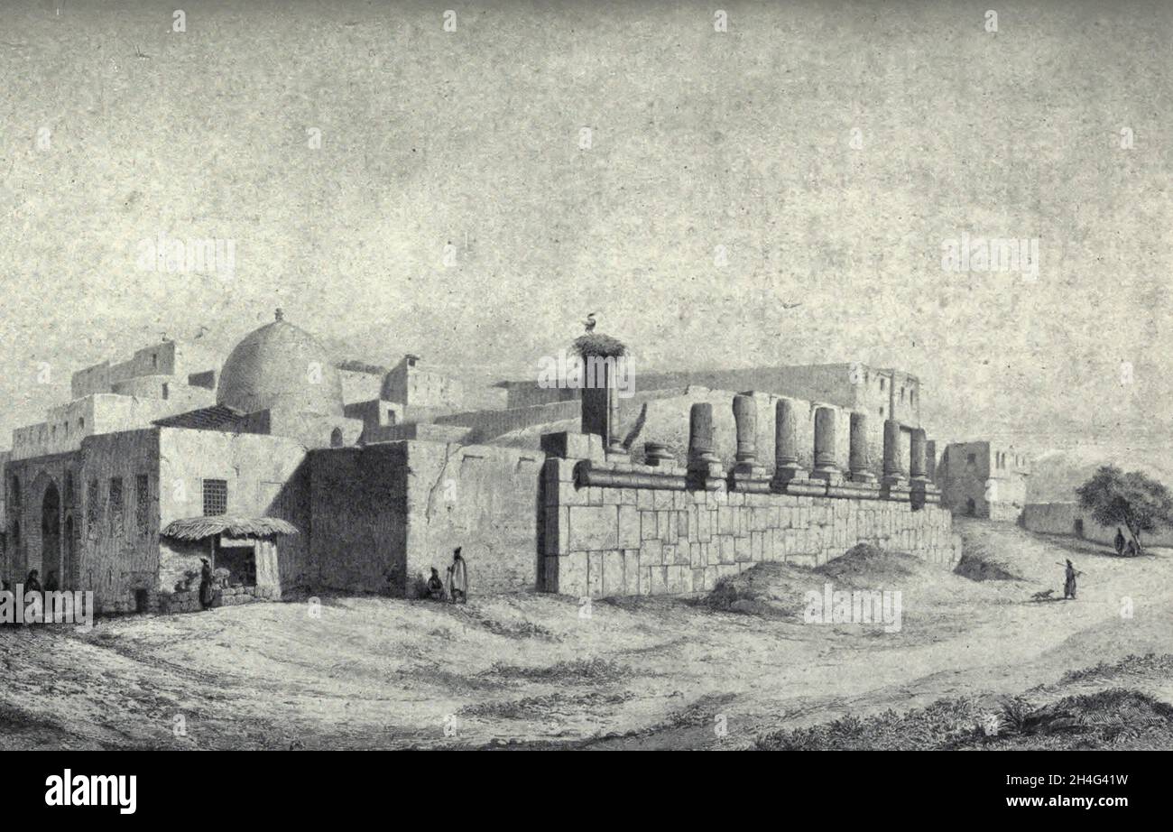 Ruins of the Temple of Anahita at Kangavar Stock Photo - Alamy