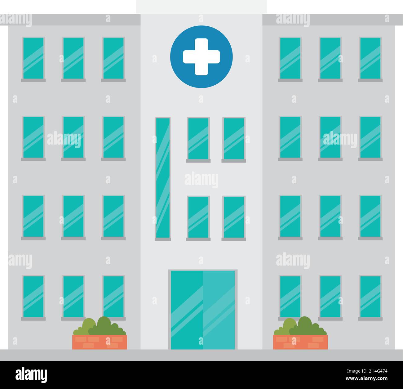 hospital front facade Stock Vector Image & Art - Alamy