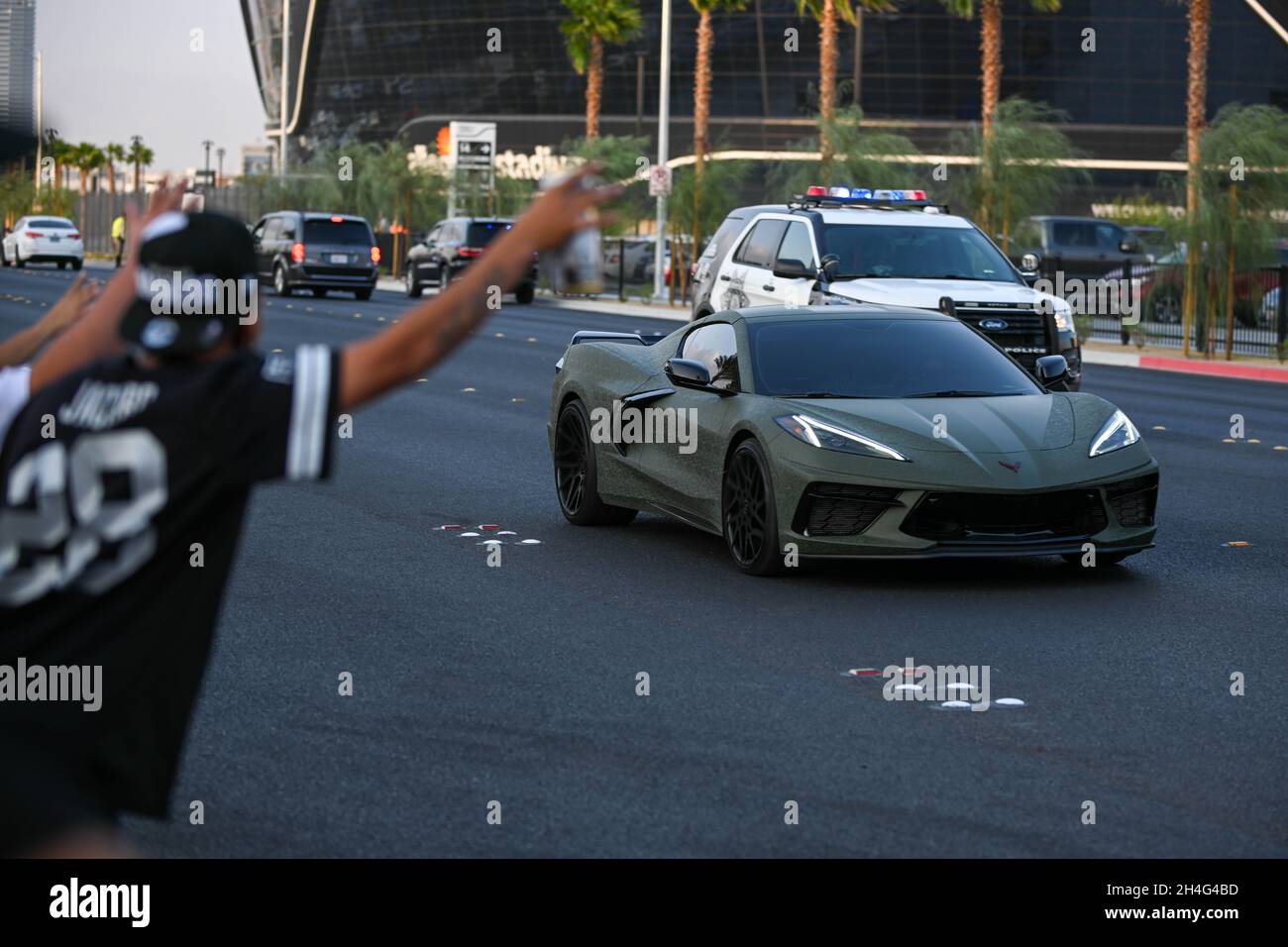 Las Vegas Raiders wide receiver Henry Ruggs III drives a 2020 Chevy ...