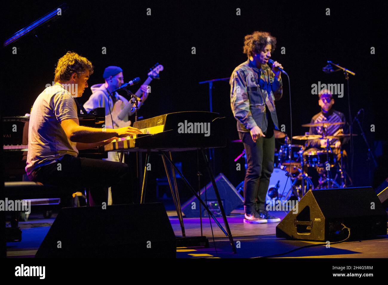 BARCELONA NOV 02: Sam Crowe, Robin Mullarki, American singer and ...