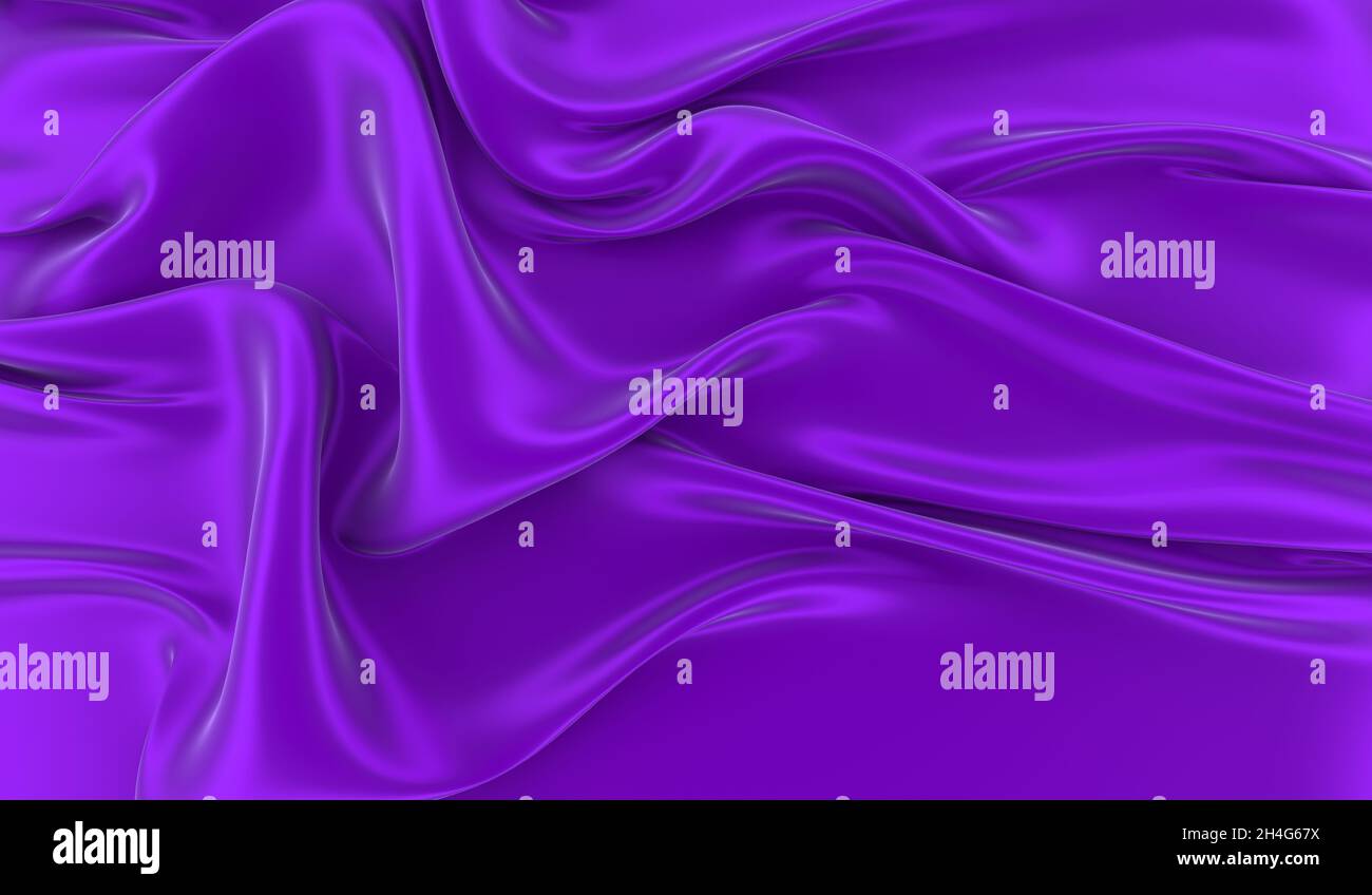 Violet silk background. Waves of red silk full screen. Abstract elegant ...