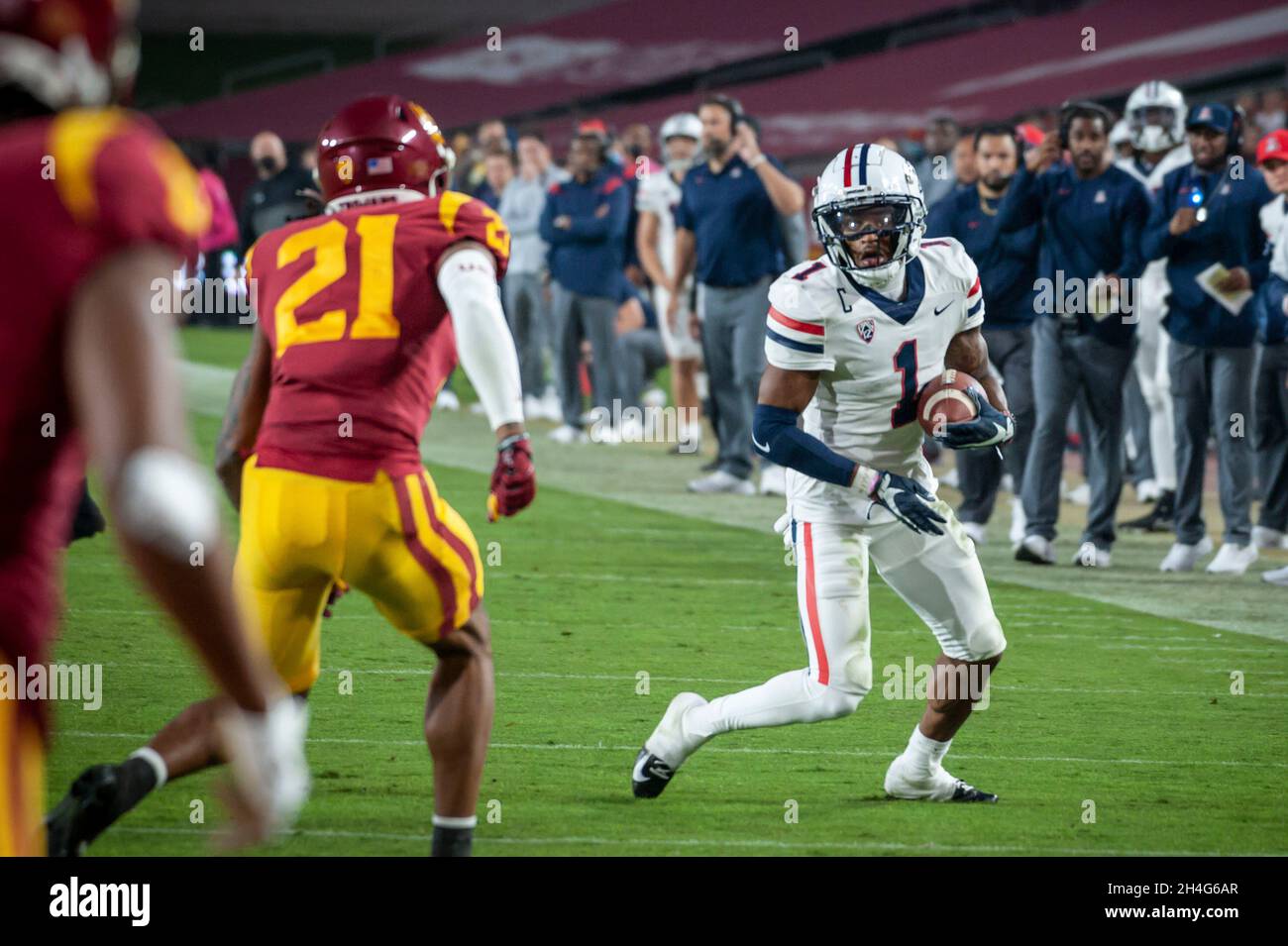 Los Angeles, United States. 30th Oct, 2021. Arizona Wildcats wide ...