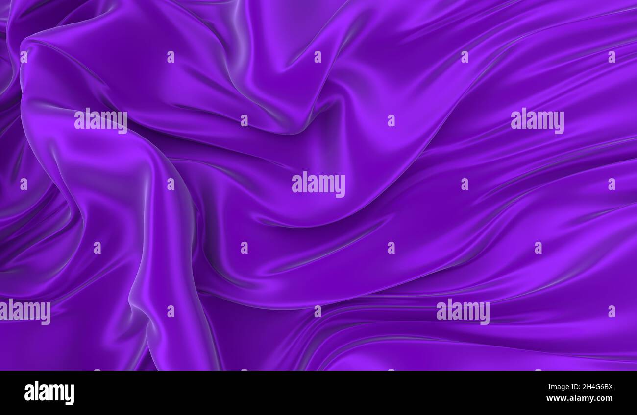 Violet silk background. Waves of red silk full screen. Abstract elegant ...