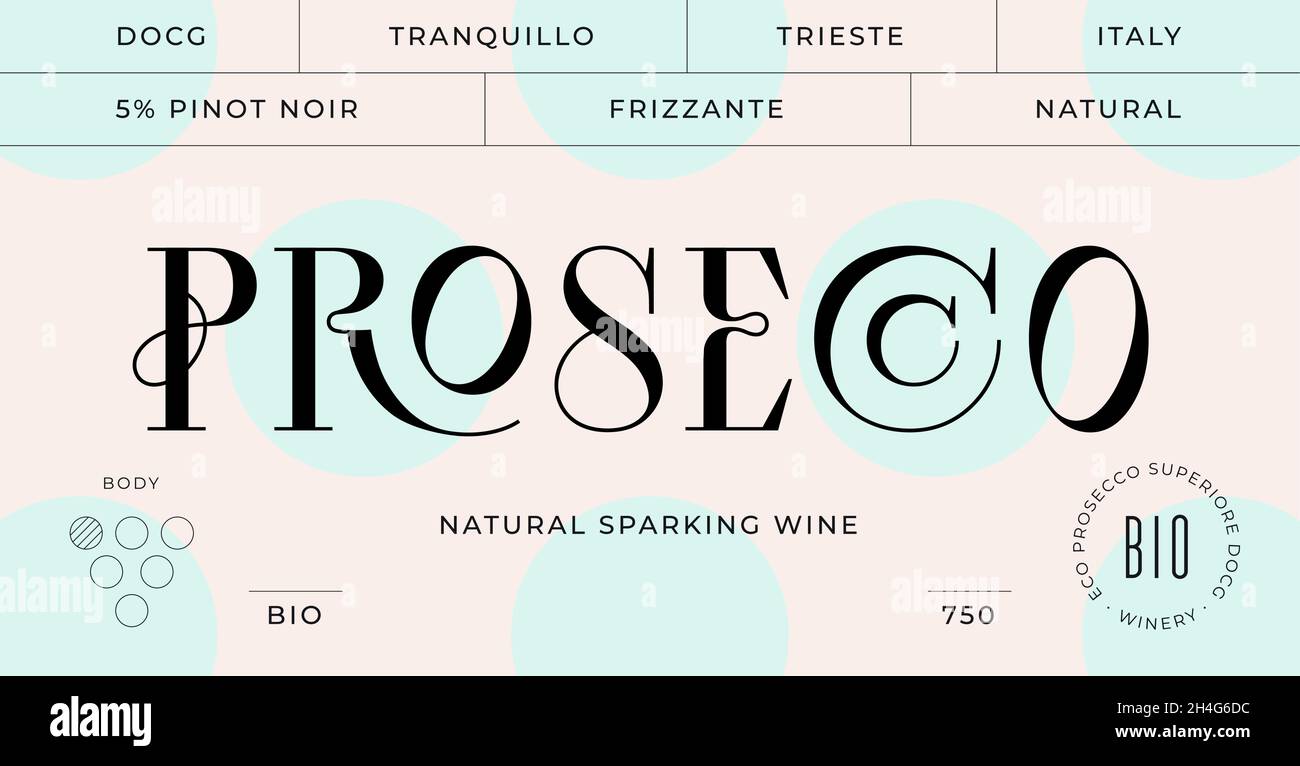 Minimal Label. Set of modern wine tag, label for brand, logo, sticker ...