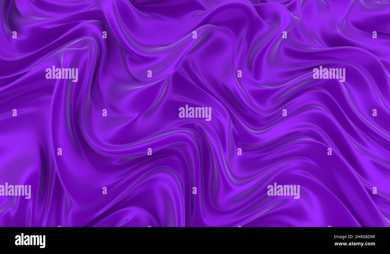 Violet silk background. Waves of red silk full screen. Abstract elegant ...