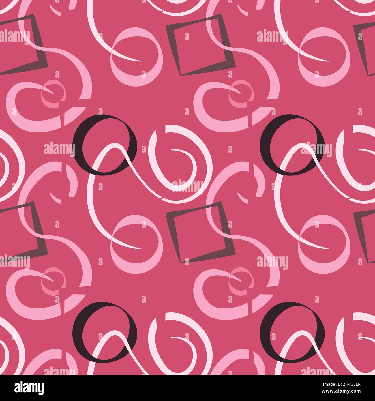 Seamless pattern, infinite texture - Illustration on a square ...