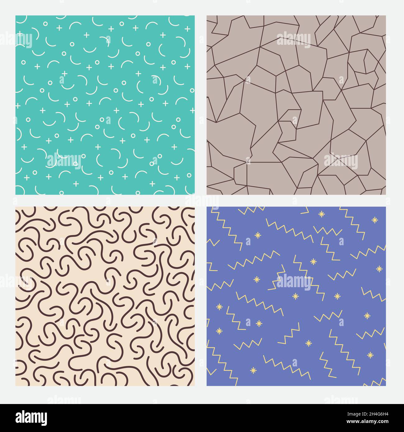 textures patterns four colors Stock Vector Image & Art - Alamy