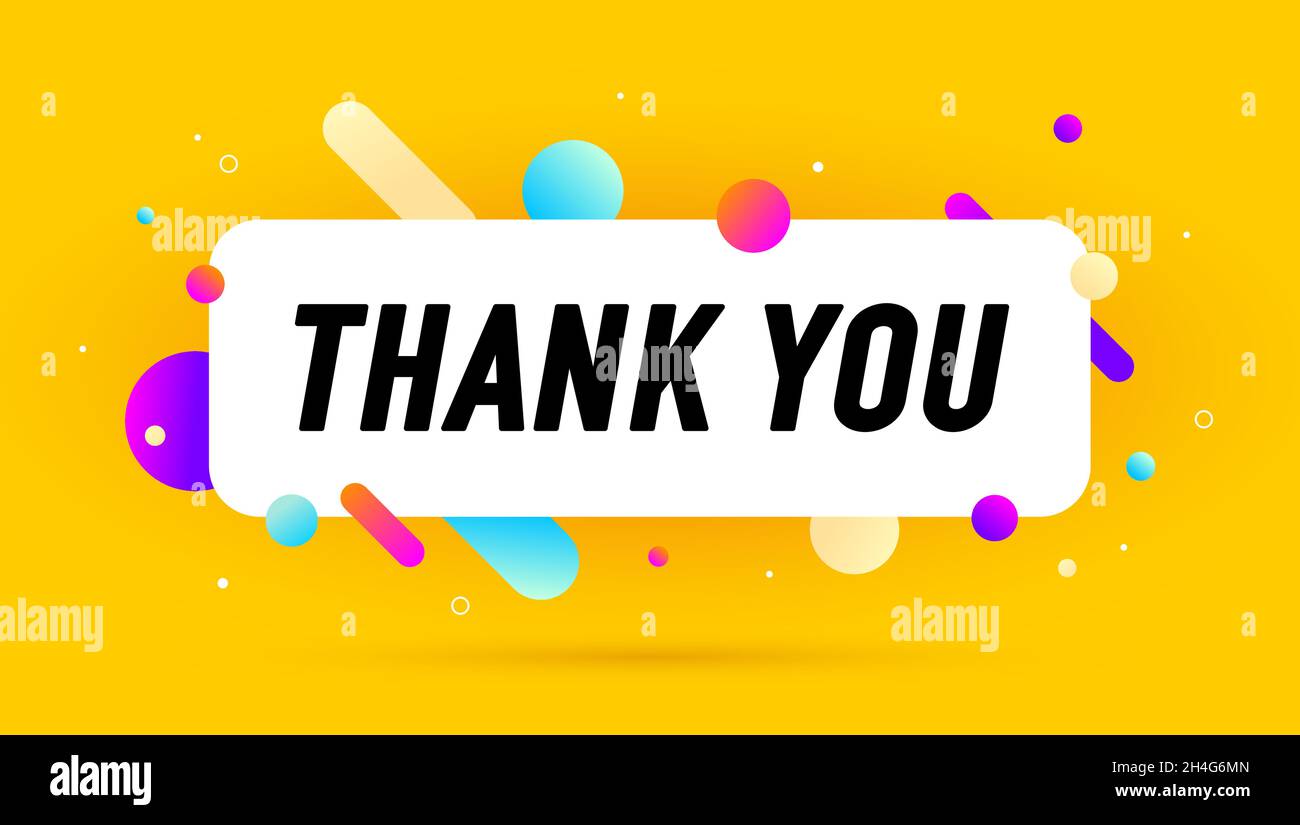 Thank you text effect Stock Vector Images - Alamy