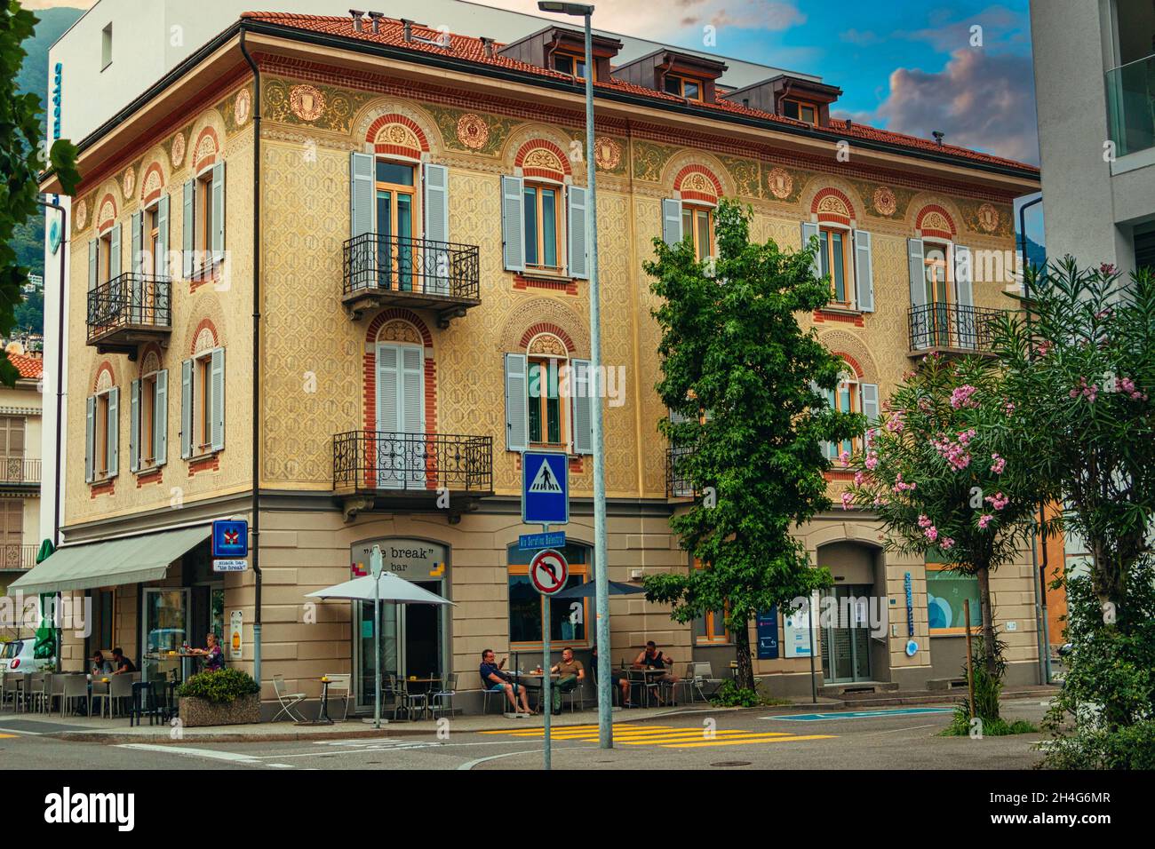 The Break Bar in Locarno Stock Photo - Alamy