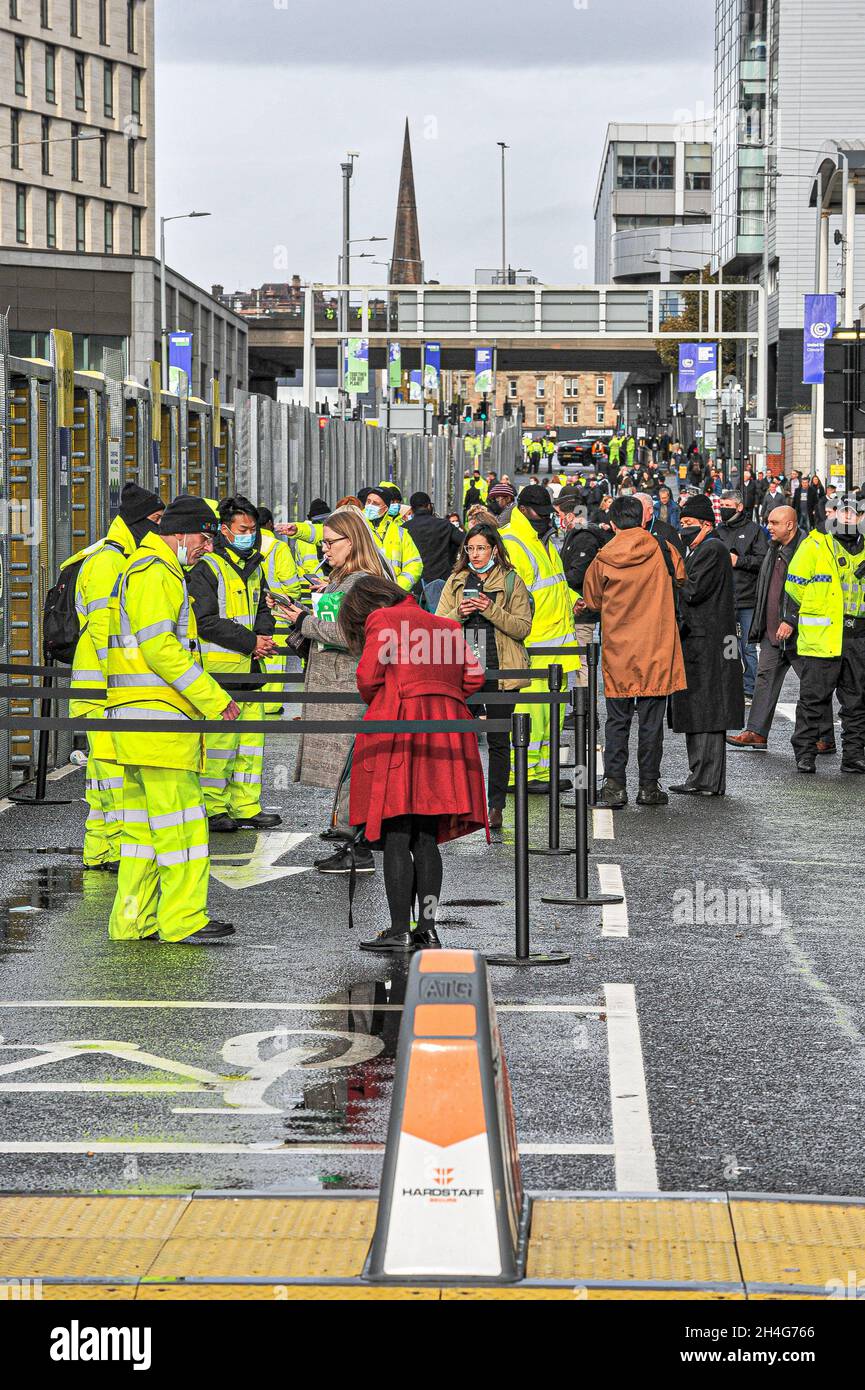 Glasgow, UK. 31st Oct, 2021. The entrance on the Blue Zone of the COP26 ...