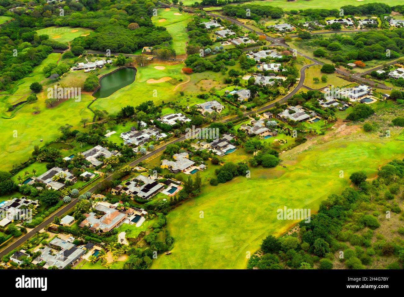 Golf course birds eye view hi-res stock photography and images - Alamy