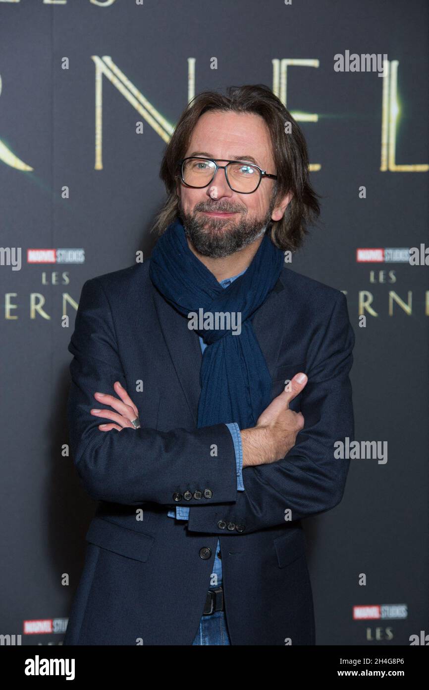Paris, France. November 02, 2021, Alex Jaffray attend the 'Les Eternels ...
