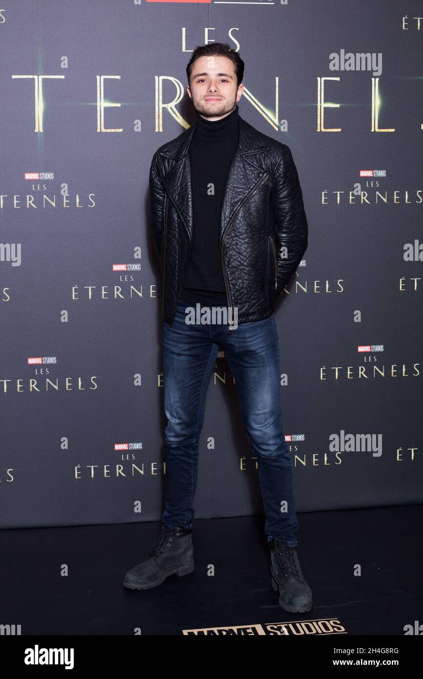 Paris, France. November 02, 2021, Samuel Texier attend the 'Les ...
