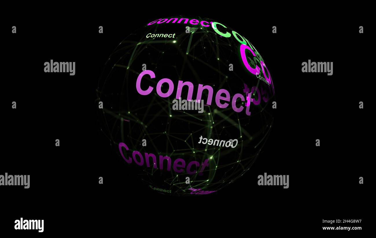 Connect on the web concept Stock Photo - Alamy