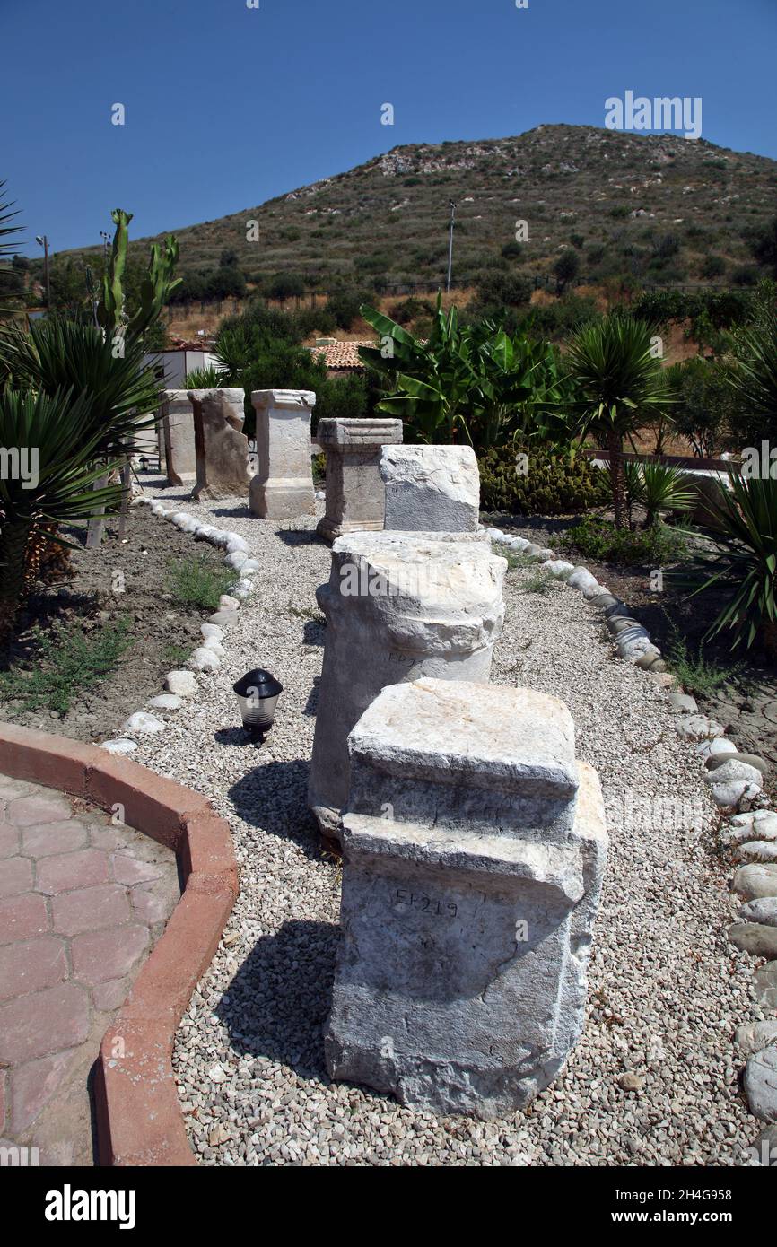 Beautiful building garden wth ruins in Patara, Antalya, Turkey. Patara ...