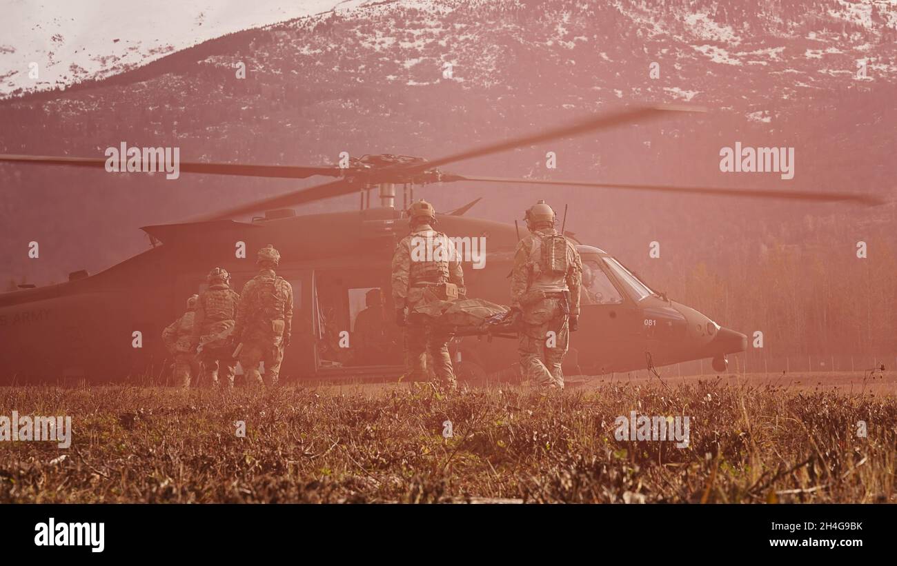 Alaska Air National Guardsmen assigned to the 212th Rescue Squadron ...