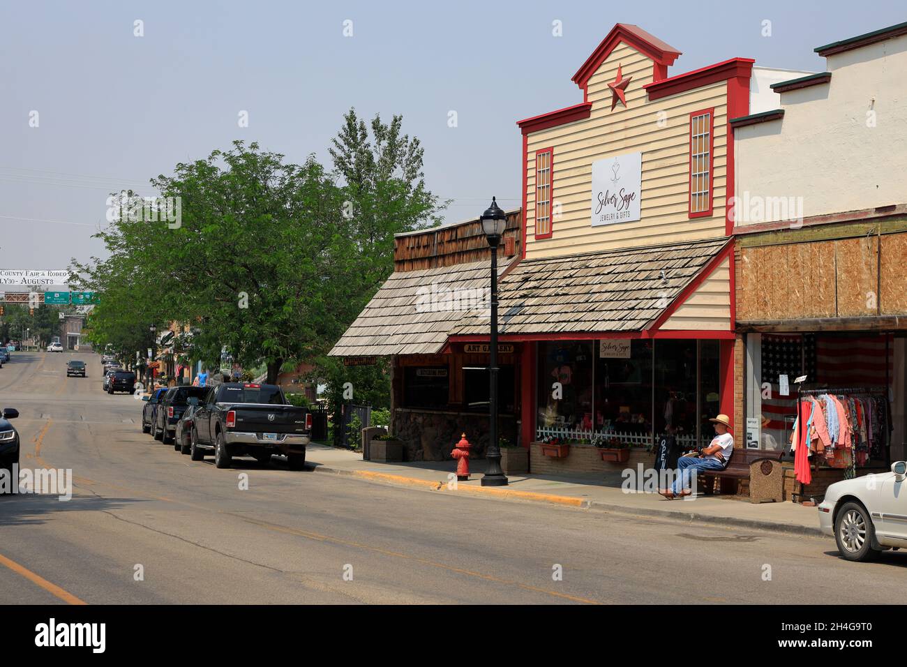 Town of Buffalo.Wyoming.USA Stock Photo - Alamy