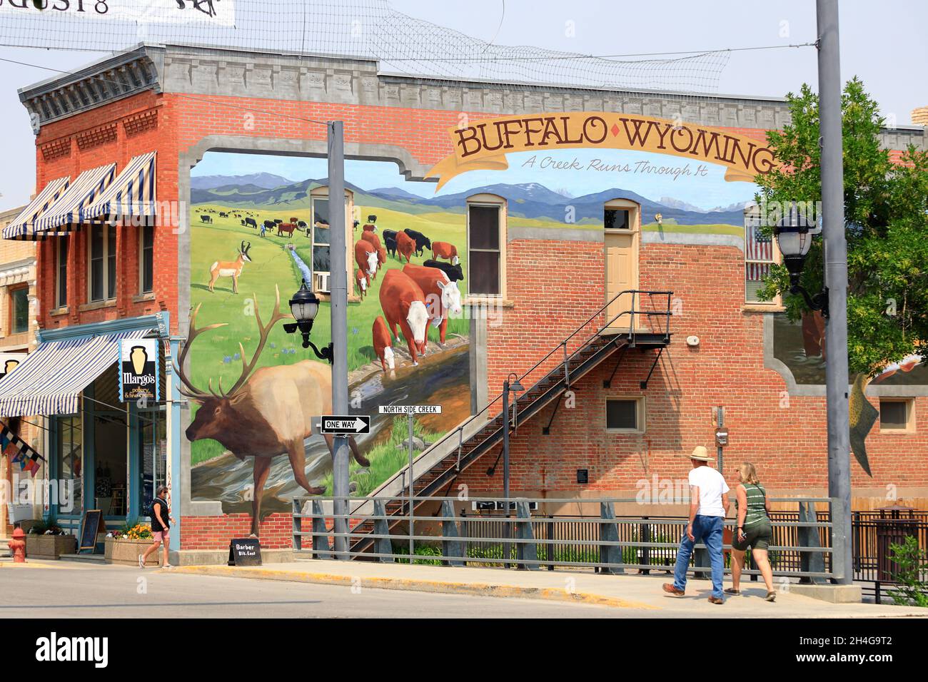 Town of Buffalo.Wyoming.USA Stock Photo - Alamy