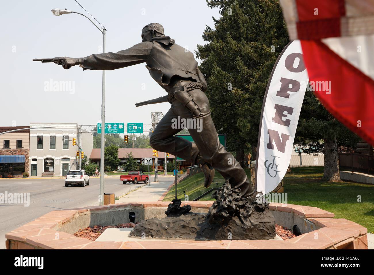 Statue of Nate Champion's Last Run by D.Michael Thomas in downtown ...