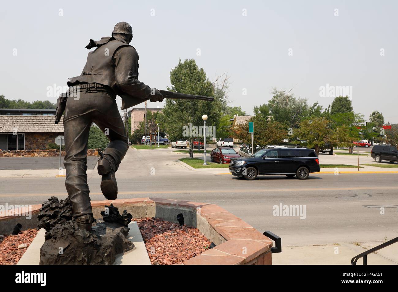 Statue of Nate Champion's Last Run by D.Michael Thomas in downtown ...