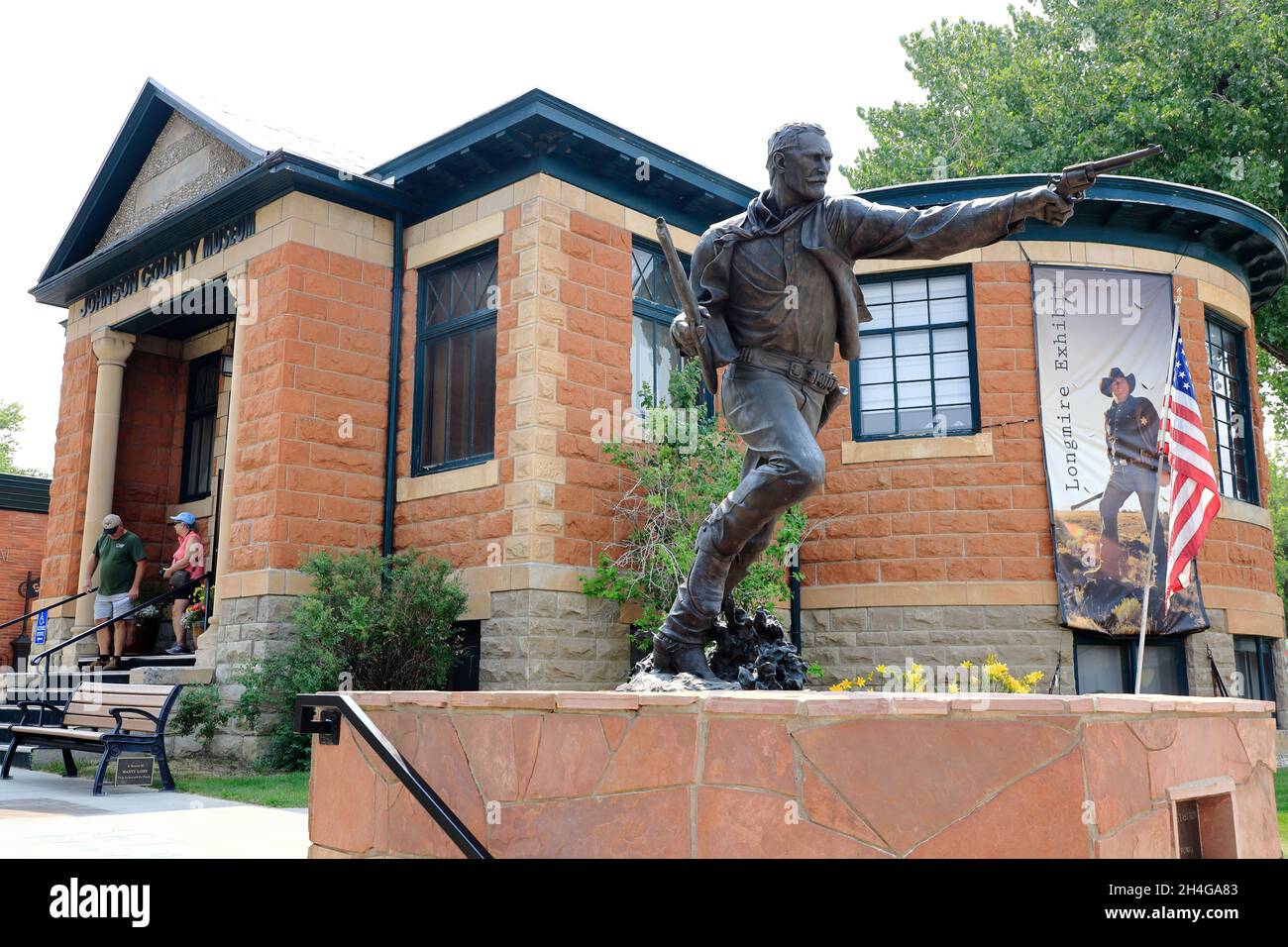 Statue of Nate Champion's Last Run by D.Michael Thomas outside of Jim ...