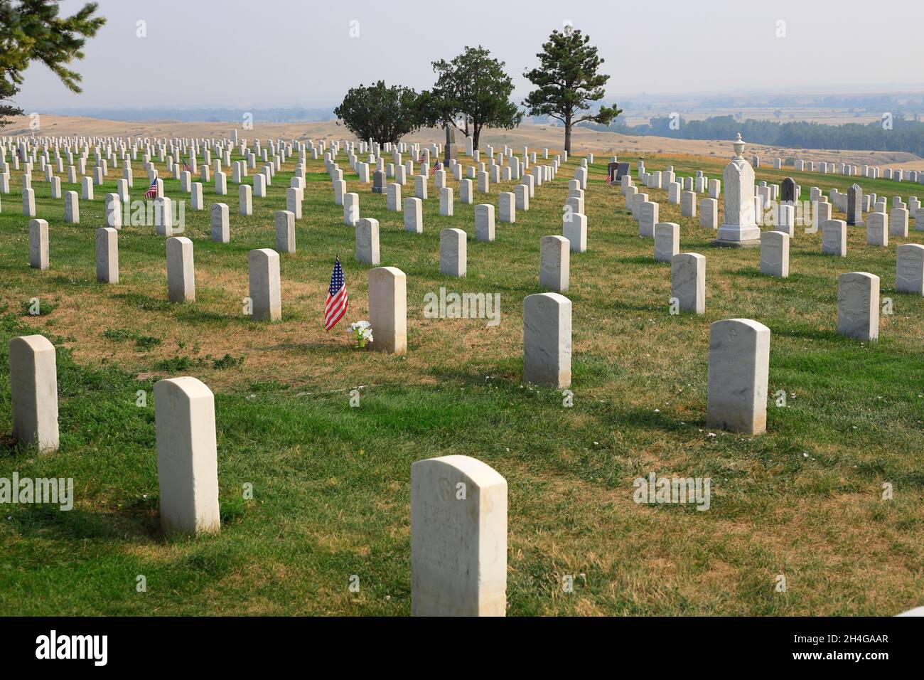 Custer National Cemetery in Little Bighorn Battlefield National ...