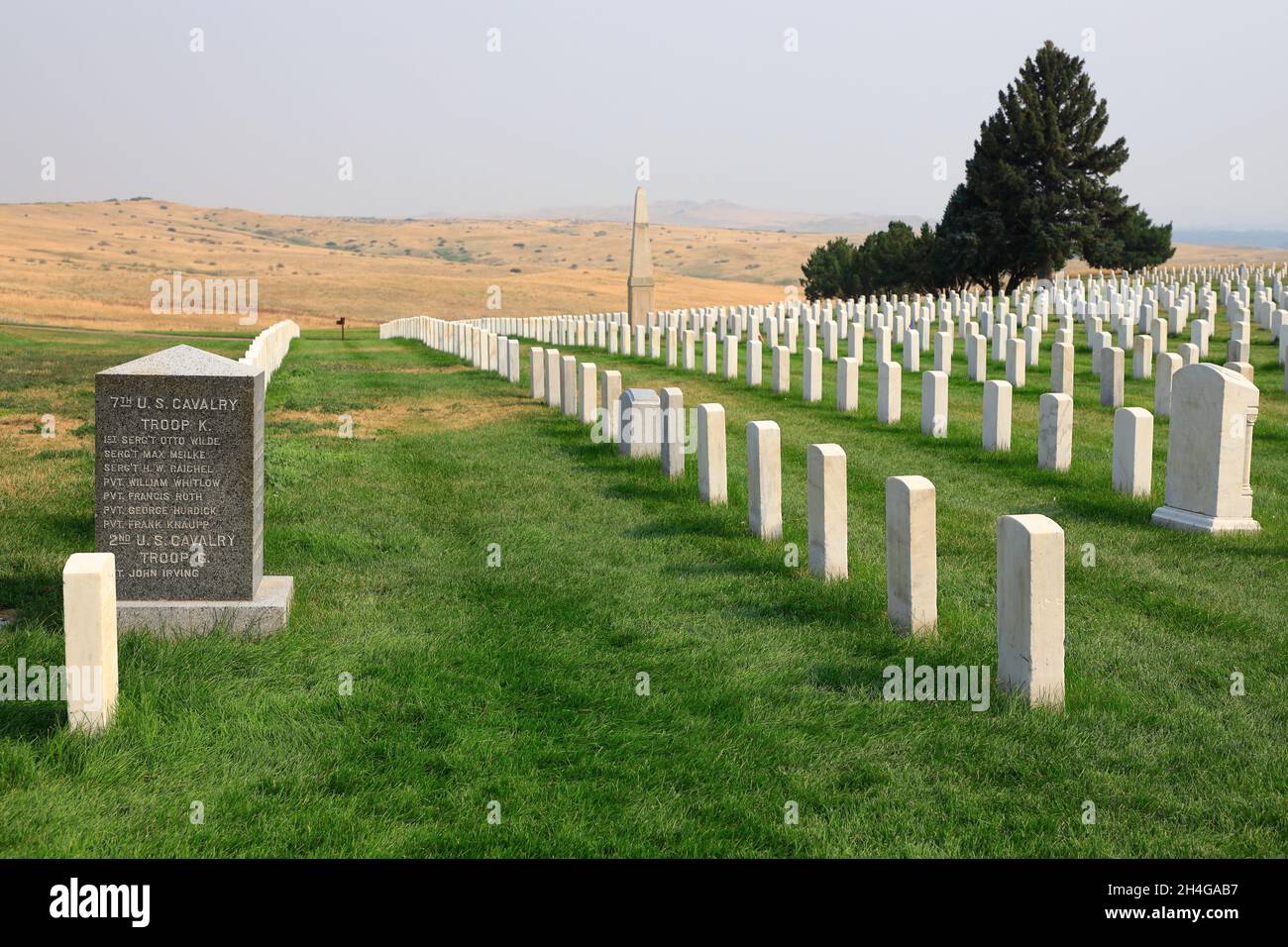 Custer National Cemetery in Little Bighorn Battlefield National ...