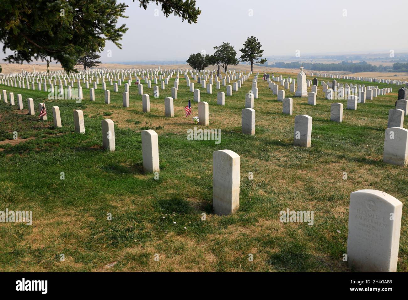 Custer National Cemetery in Little Bighorn Battlefield National ...