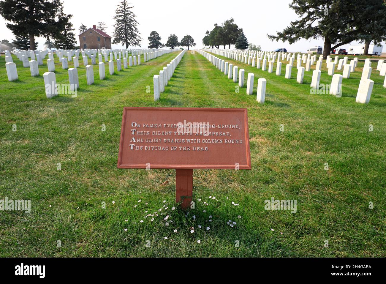 Custer National Cemetery in Little Bighorn Battlefield National ...