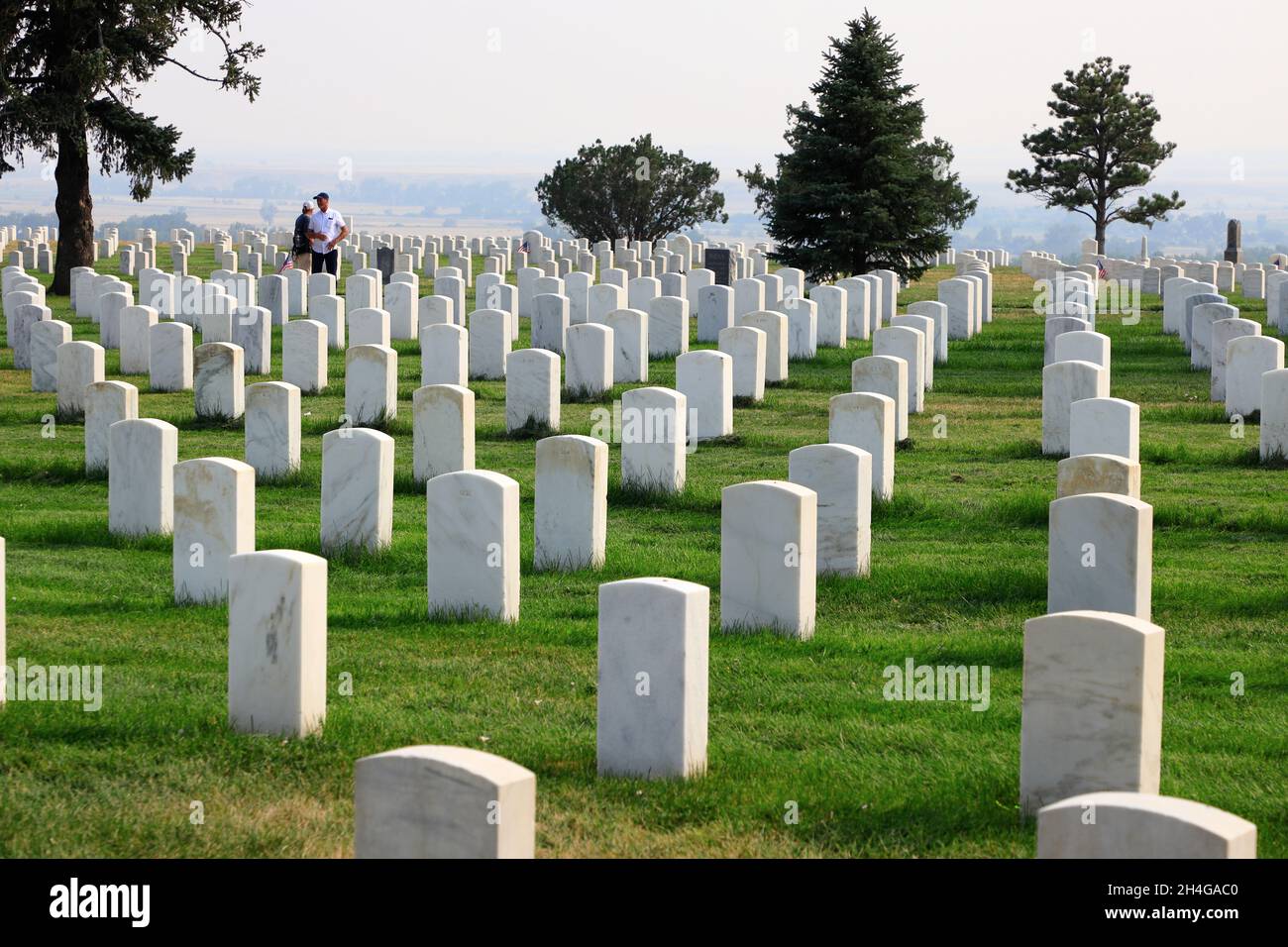 Custer national cemetery headstone little hi-res stock photography and ...