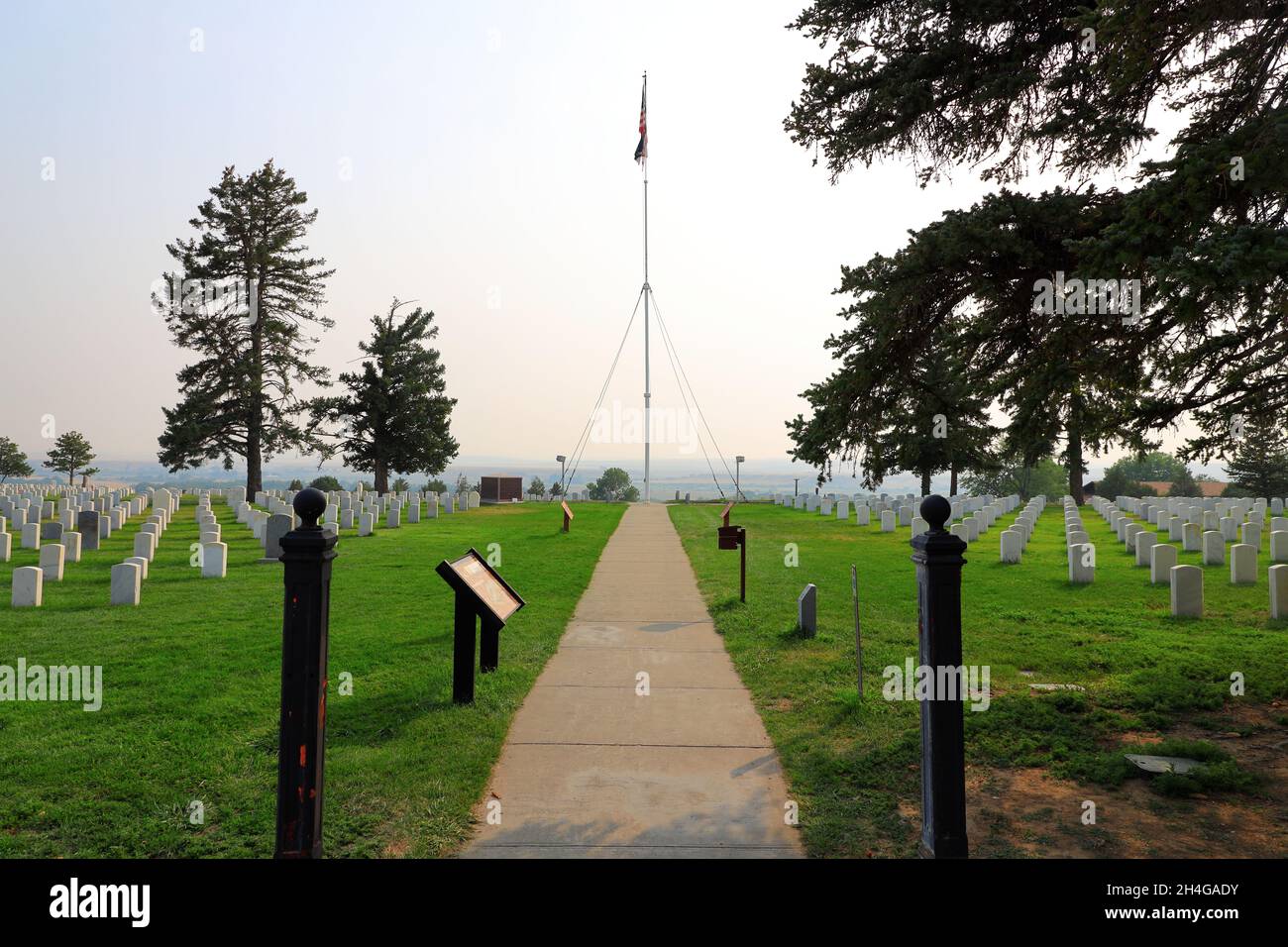 Custer National Cemetery at Little Bighorn Battlefield National ...