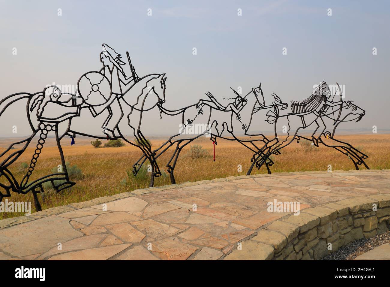 Spirit Warrior Sculpture in Indian Memorial of Little Bighorn ...