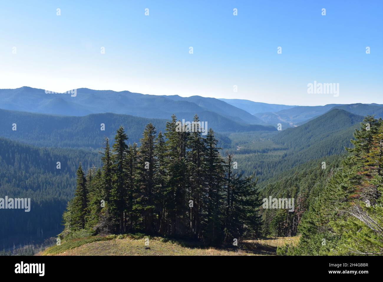 Spectacular views on a clear October day on the McNeil Point Trail in ...