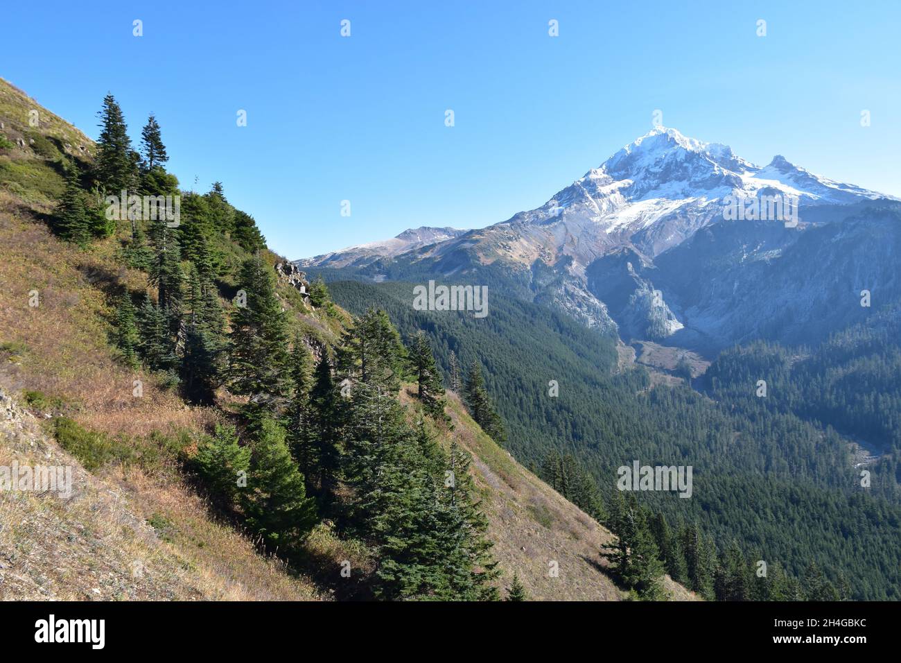 Spectacular views on a clear October day on the McNeil Point Trail in ...